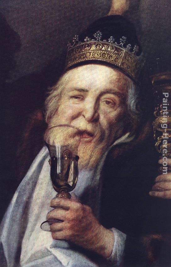 Jacob Jordaens The Bean King [detail] painting anysize 50% off